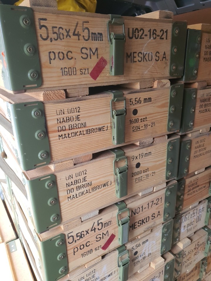 Original Polish Army Military Wooden Ammunition Ammo Storage Box Crate ...