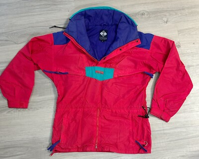 Vintage Columbia Sportswear Mens Sz Large ARed Jacket Vented Sleeve Zip ...