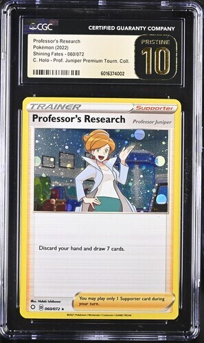 POKEMON CGC PRISTINE 10 PROFESSOR'S RESEARCH COSMOS HOLO 060 JUNIPER ...