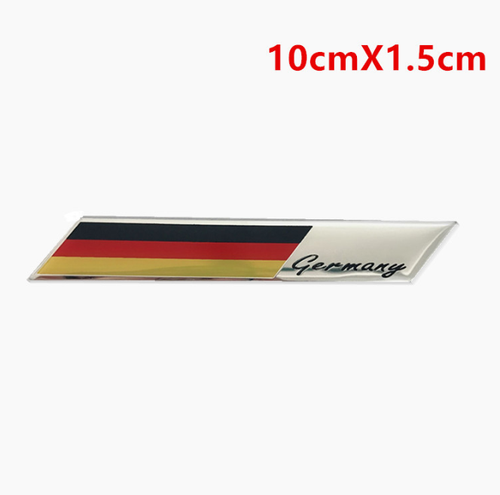6pcs 3D German Germany Flag Map Car Auto Aluminum Emblems Badges ...
