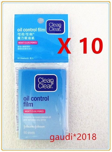 (Pack of 10) Clean and Clear Oil Control Film Blotting Paper --total ...