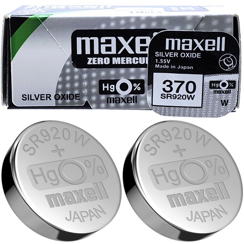 2 x Maxell 370 V370 AG6 SR920W SR69 Watch Batteries 4902580132378 | eBay