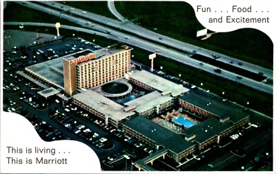 Marriott Hotel O'hare Airport Aerial View Illinois Postcard A71 | eBay