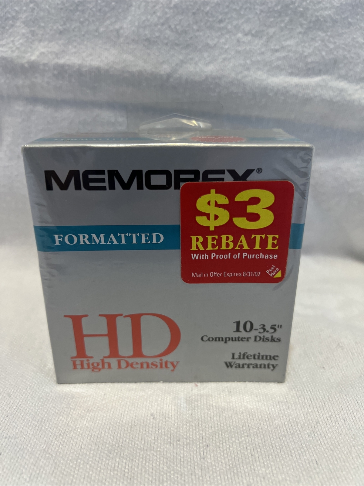 10-Pack SEALED Memorex HD High Density 2-Sided IBM Formatted 3.5 ...