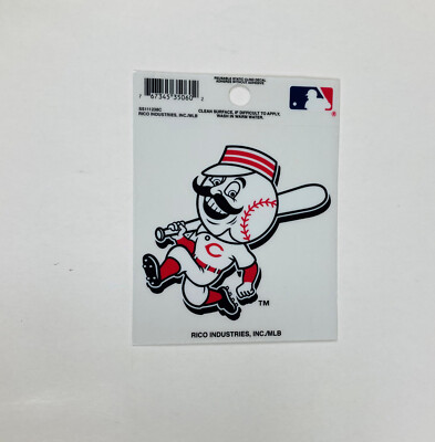 Cincinnati Reds Mr. Redlegs Window Static Cling Decal Free Ship 3x4 ...