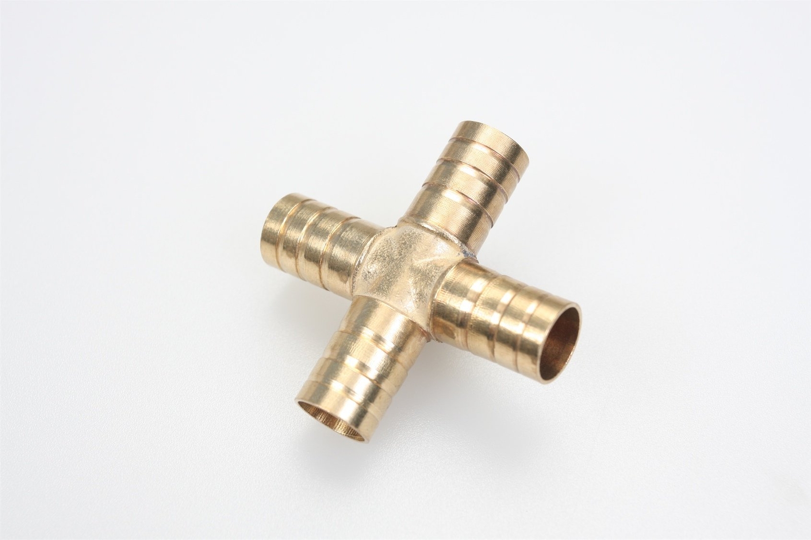 Autobahn88 10mm 3/8" Brass 4-Way Cross Copper Connector Vacuum Hose ...