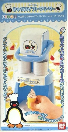 BANDAI PINGU Mix Soft Serve Ice Cream Maker Double Tank System 2002 ...