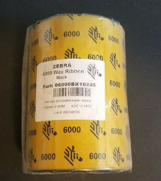 Print Toner and Ink Cartridges Zebra Technologies 6000 Ribbon ...