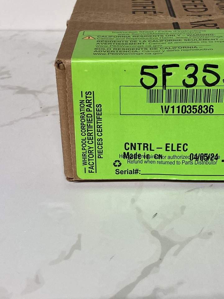 W11035836 Refrigerator Control Board Whirlpool Factory Replacement Part ...