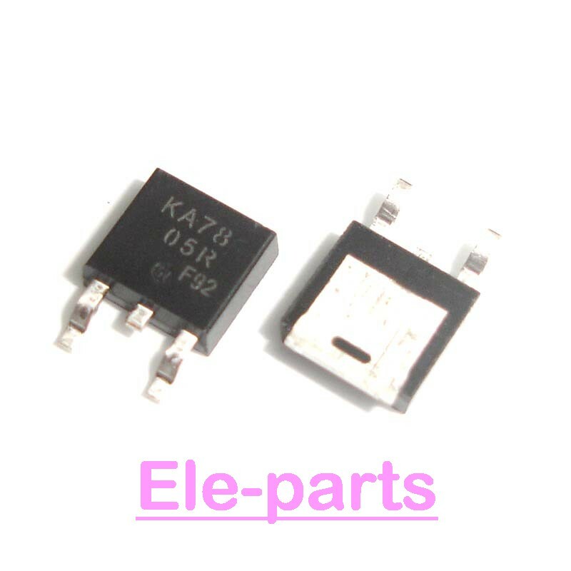 10 PCS KA7805R TO-252 KA7805 LM7805 3-Terminal 1A Positive Voltage ...