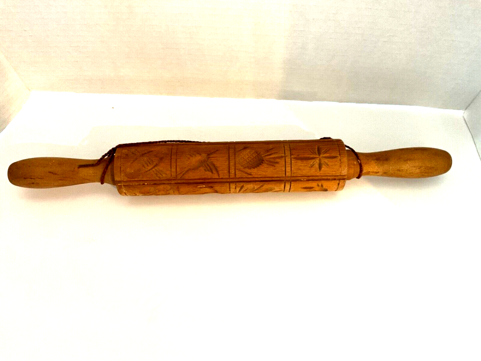 Vintage Springerle Wooden Cookie Press Rolling Pin 18 Designs 15.5 ...