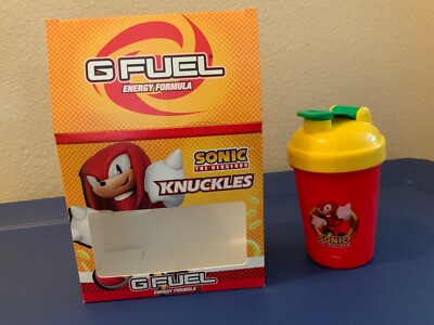 G Fuel Sonic the Hedgehog Knuckles Collector's Box + Shaker No Tub | eBay