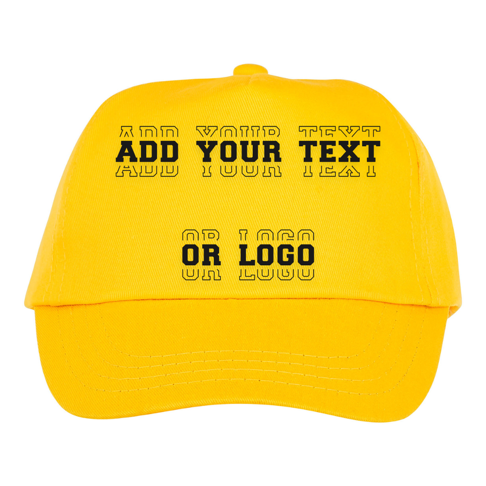 Personalised Baseball Cap Custom Text Logo Printed Hat Unisex Mens ...