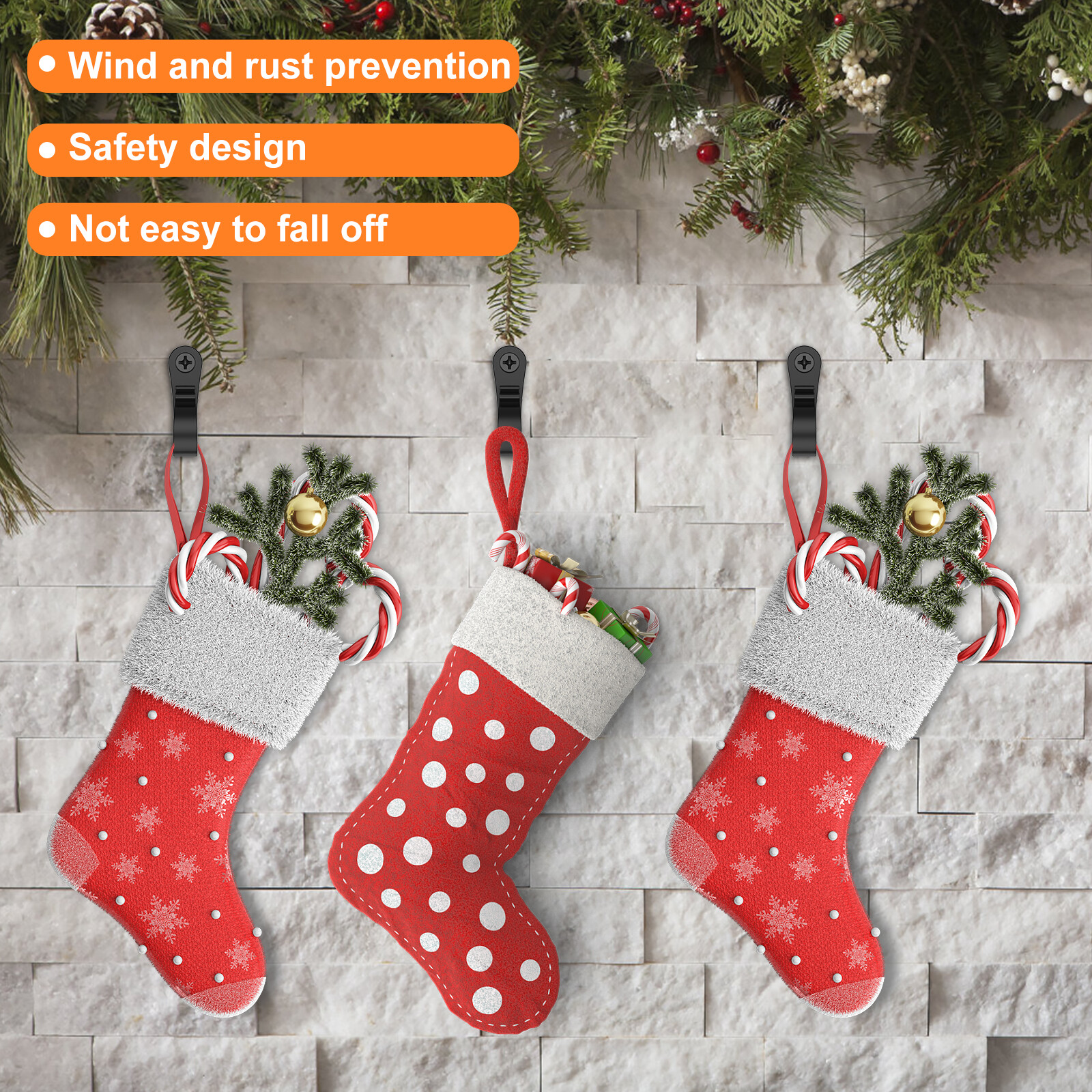 20x Light Hanger Hooks String Light Hooks Set Screw Hooks Bearing Up to ...