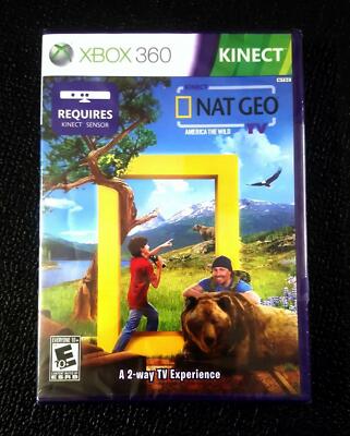 Nat Geo TV: America the Wild Kinect Xbox 360 Brand New SEALED ...