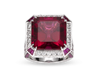 925 Sterling Silver CZ Jewelry For Women Lab-Created Ruby Cocktail New ...