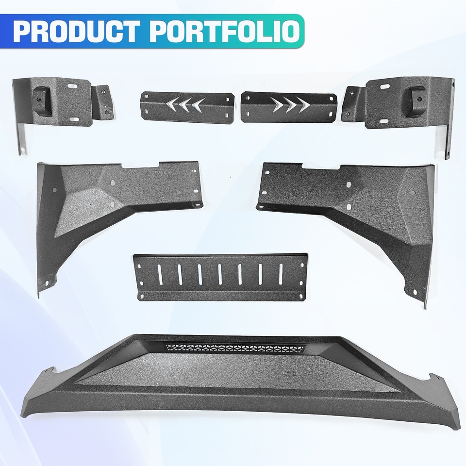 Windshield Frame Cover Visor Cowl w/LED Spotlights For Jeep Wrangler JL ...