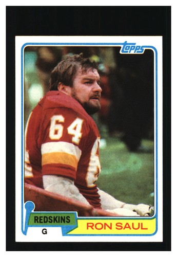 1981 Topps #522 Ron Saul Washington Redskins NM-MT | eBay