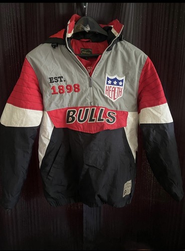 Stall And Dean Chicago Bulls Pullover Starter Style Vintage Jacket | eBay