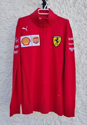 F1 Puma Ferrari Sweater Jumper Wool Charles Leclerc Sebastian Vettel ...