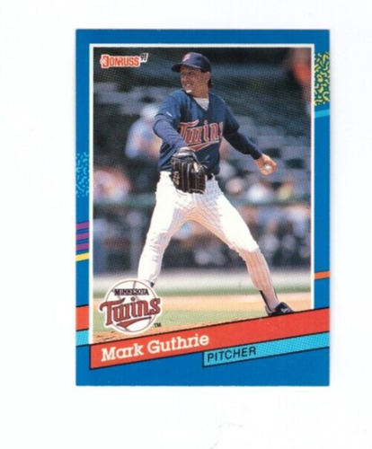 1991 Donruss Baseball Card #64 Mark Guthrie Twins | eBay