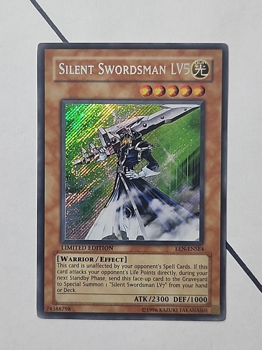 Yugioh Silent Swordsman Lv5 Eenense4 Limited Edition Elemental Hero