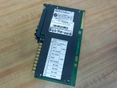 Allen Bradley 1771-AF Fiber Optic Converter 1771AF Ser B W/O Wiring Arm ...