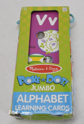 First Words Melissa & Doug Poke-a-Dot Alphabet Cards - Interactive Pop ...