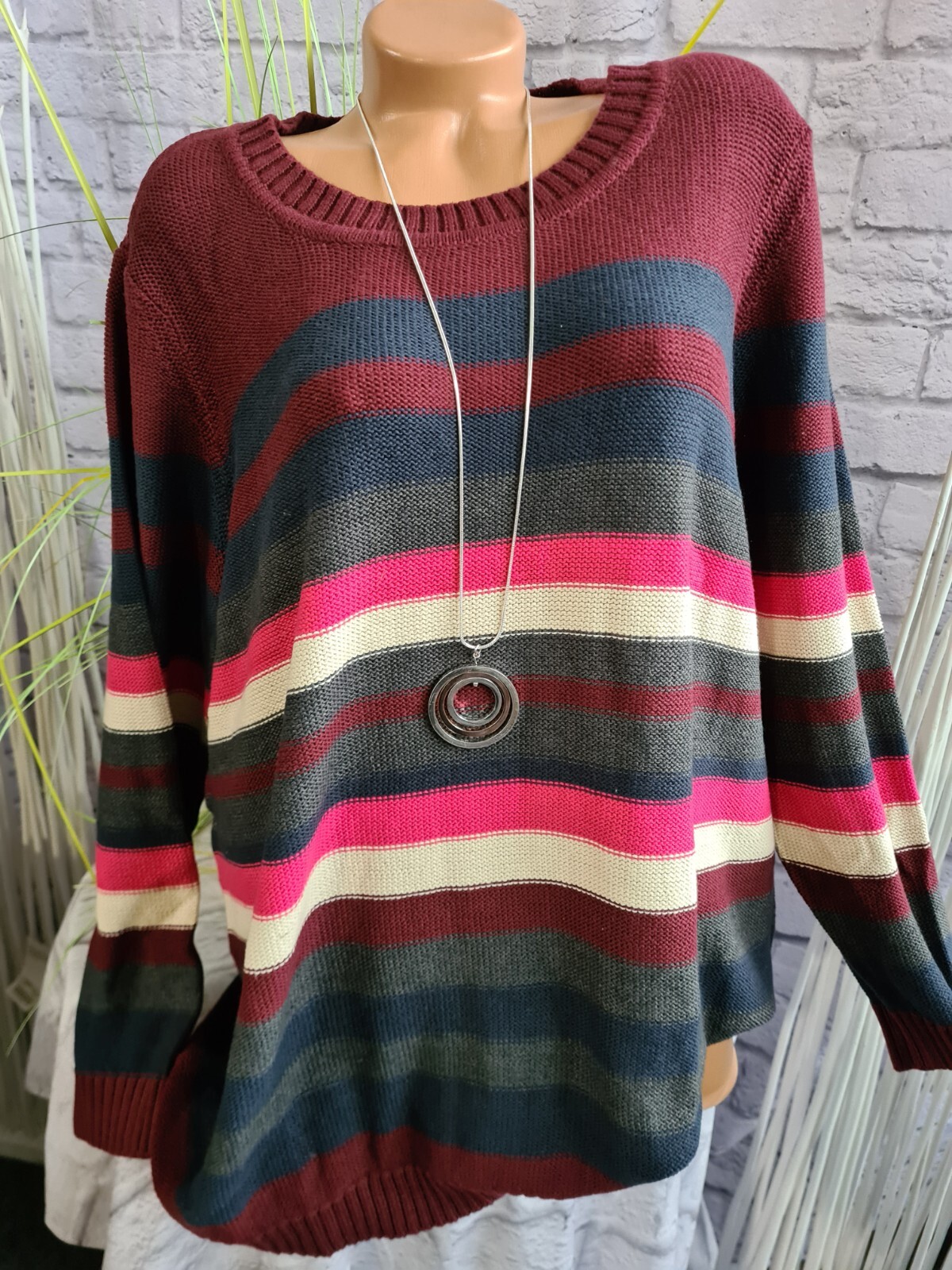 Sheego Pullover Pulli Strick Mehrfarbig Streifenmuster (9 930) Übergröße NEU | eBay.de
