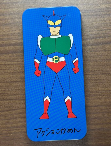 Crayon Shin-chan Action Mask Tin Pencil Case Red Blue Japanese Anime ...