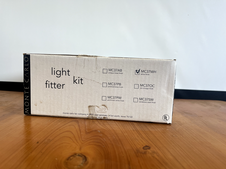 Monte Carlo MC37WH 4-Light Fitter Kit – White (New in Box) | eBay