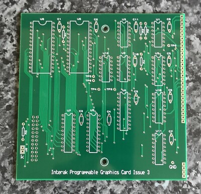 Programmable Graphics card PCB for Z80 Interak Computer System | eBay