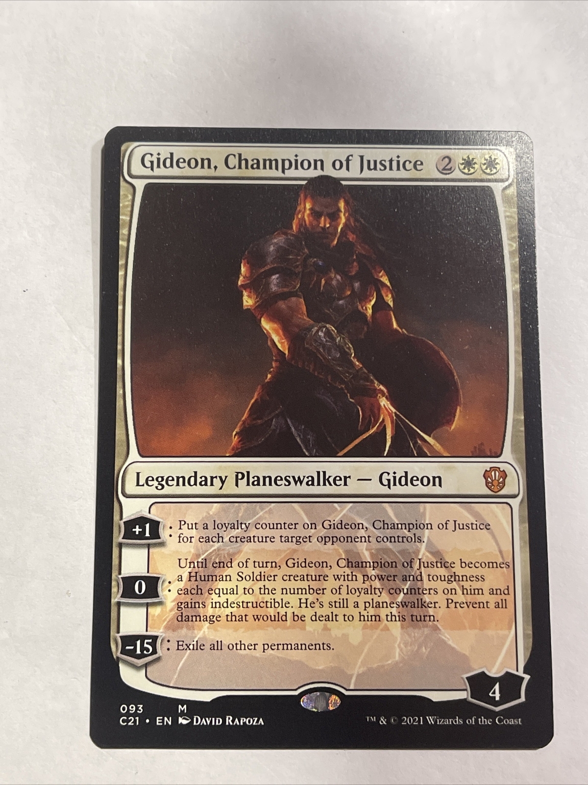 MTG Gideon, Champion of Justice Commander 2021 093 Regular Mythic for ...