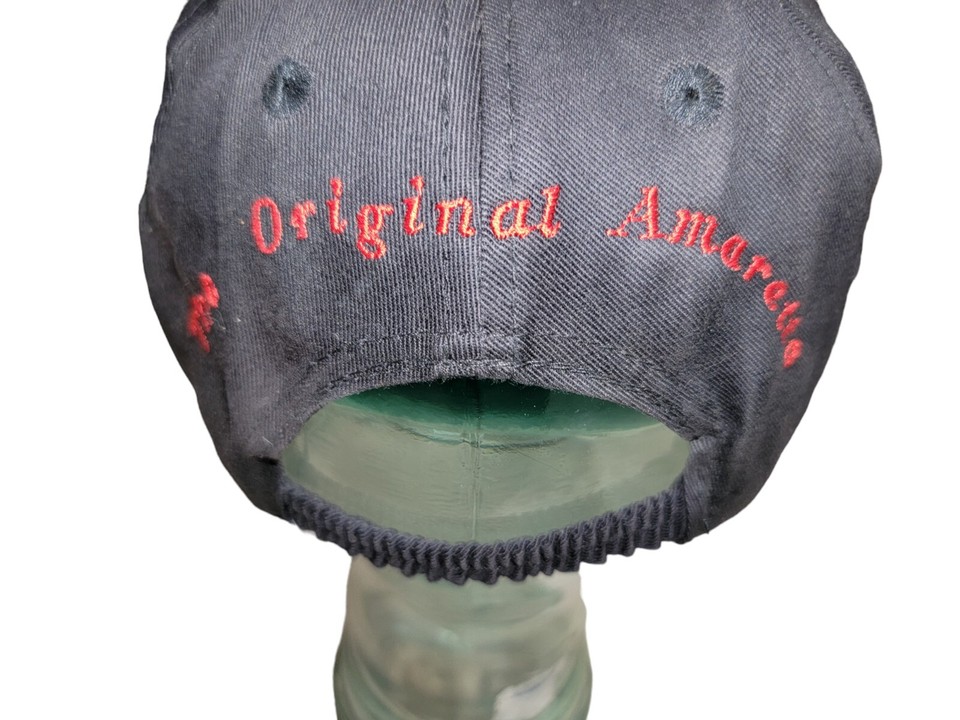 Vintage Di Saronno Amaretto Trucker Hat Black Embroidered Baseball Cap ...