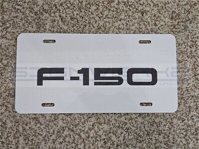 Ford F-150 Black Vanity Plate metal novelty white plate | eBay