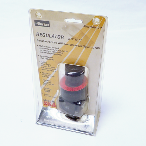 NEW PARKER 05R213AD-RET REGULATOR, 250 PSIG 3/8" NPT, NIB/NOS | eBay