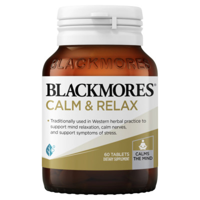 Blackmores Calm & Relax 60 Tablets Help Mind Relaxation Nerves Mild ...