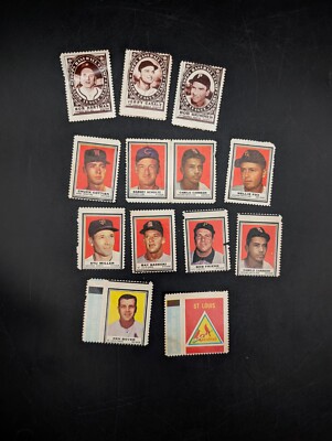 1961 1962 Topps Vintage Baseball Stamps Lot of 13 | eBay