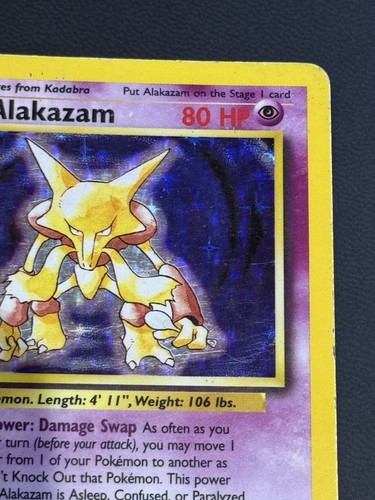 Pokémon TCG Alakazam Base Set 1/102 Holo Unlimited Holo Rare | eBay