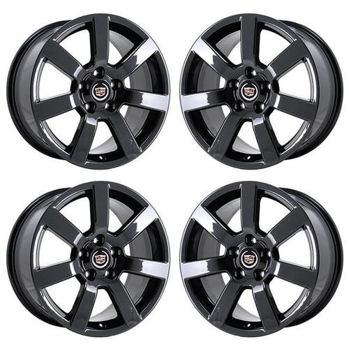 17" CADILLAC ATS PVD BLACK CHROME-C WHEELS RIMS FACTORY OEM 4701 2013 ...