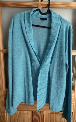 M&S Per Una UK 16 Longline Cardigan Turquoise Beautiful | eBay UK
