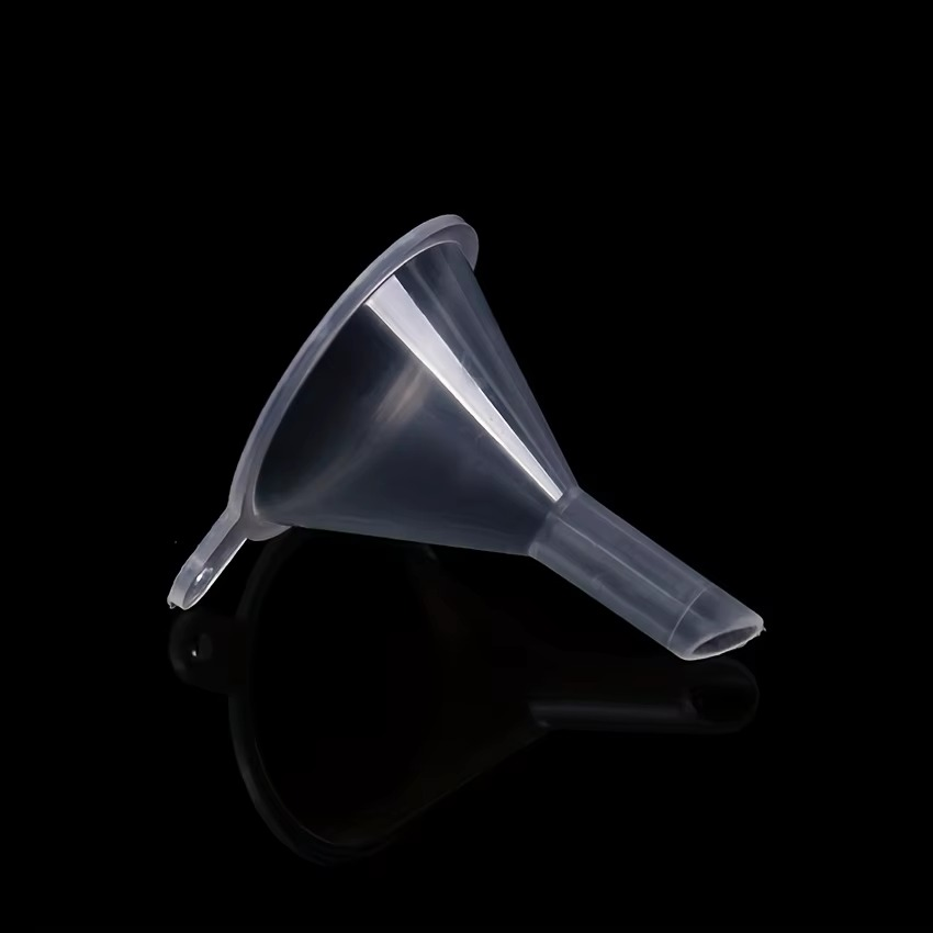 10x Mini Plastic Funnel Oil Filling Bottle Transfer Liquid Small Clear ...