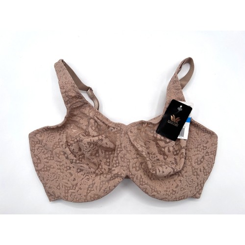 WACOAL FULL FIGURE COVERAGE HALO LACE BRA 6554 TOAST - NUDE 36D | eBay