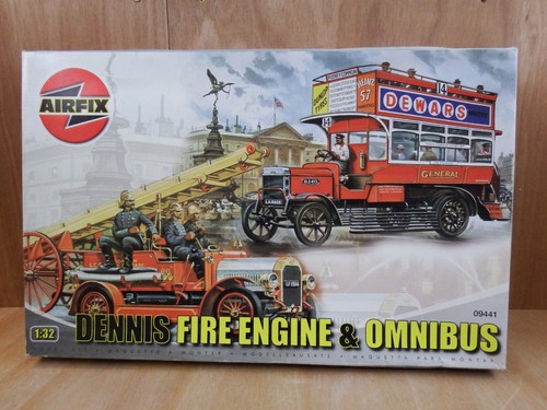 Airfix 1:32 Dennis Fire Engine & Omnibus two model kit set 09441 | eBay UK