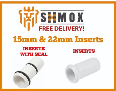 PEX BARRIER PIPE INSERTS With & Without Seal 15mm & 22mm | eBay UK