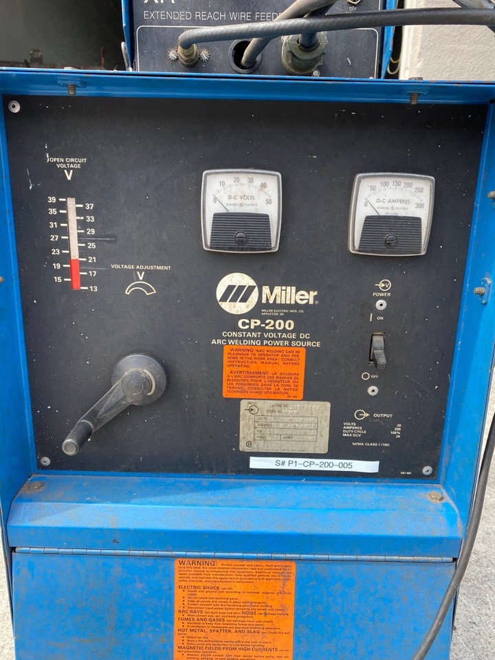 Miller CP200 Welder with Miller XR Extended Reach Wire Feed and XR30A ...