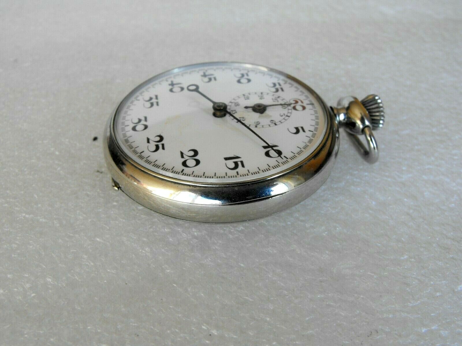 VINTAGE WWII GERMANY MILITARY STOPWATCH D.R.P. 100230 MOVEMENT 3364 ...