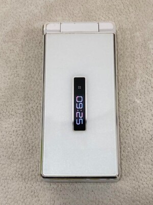 SHARP AQUOS KEITAI SH-06G White DOCOMO Android Flip Phone Tested Used ...