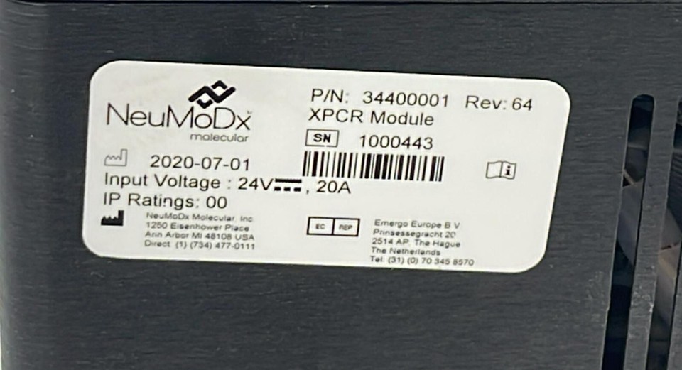 NeuMoDX Molecular XPCR Module 34400001 REV:64 20V 20A | eBay