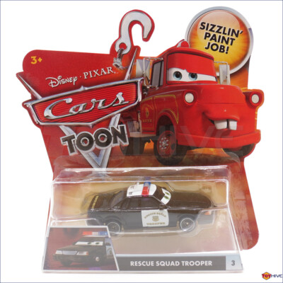 Disney Pixar Cars Toon Rescue Squad Trooper #3 police car 2009 by ...